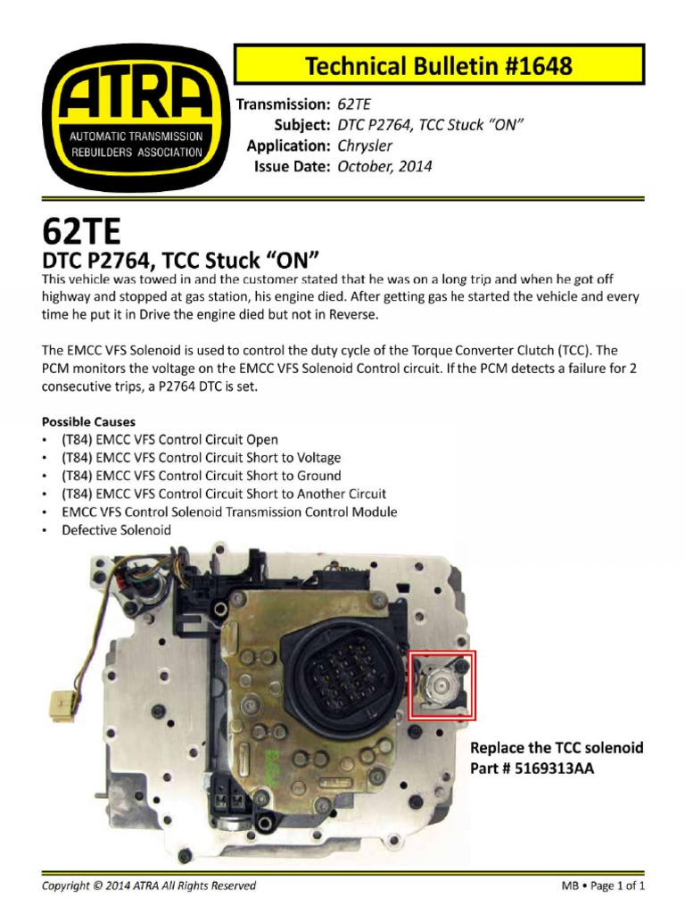 DTC P2764 Transmission 62TE | PDF