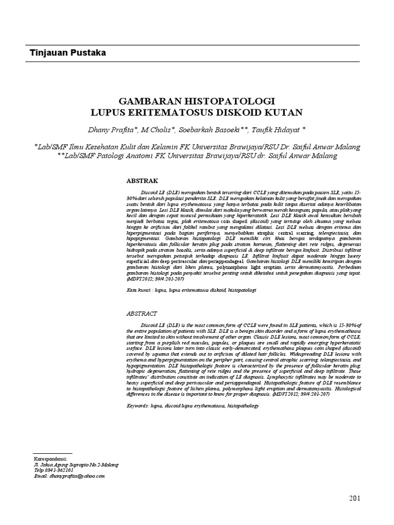 Histopatologi Lupus Diskoid Kutan | PDF