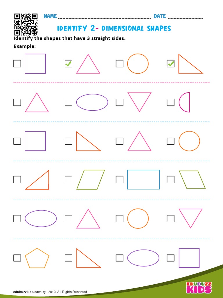6 Identify 2 Dimensional Shapes | PDF