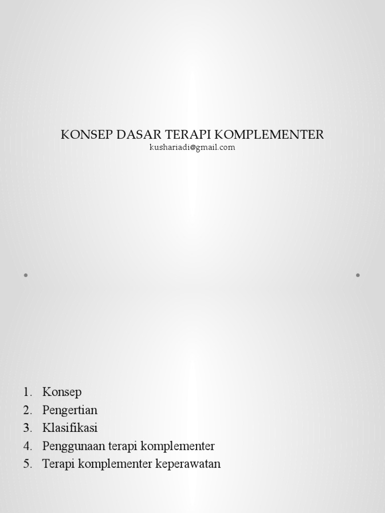 2.konsep Terapi Komplementer | PDF
