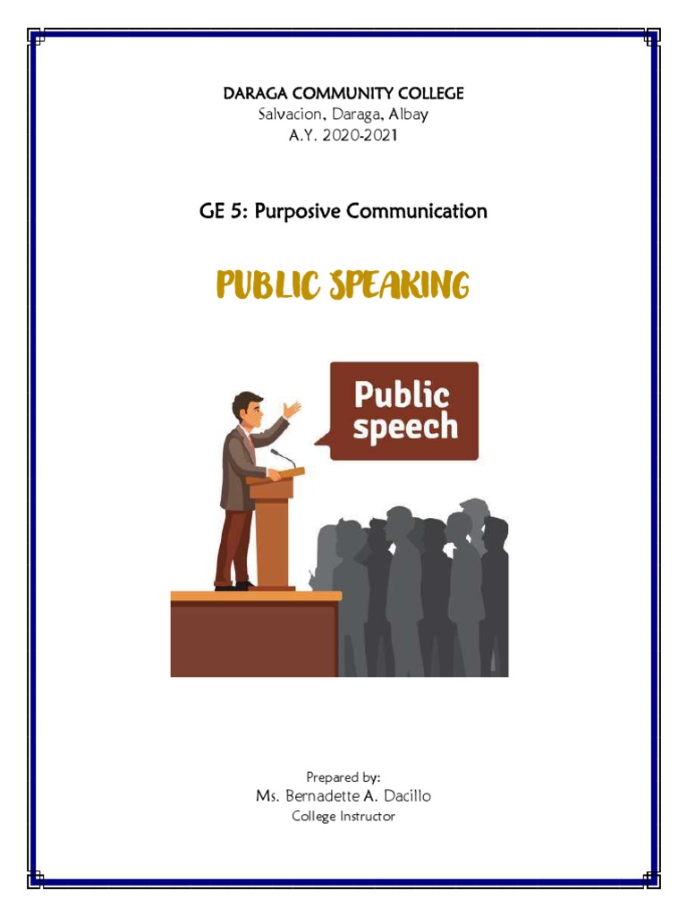Public Speaking Essentials Guide | PDF | Public Speaking | Speech