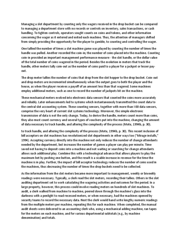 Slots | PDF | Slot Machine | Gaming And Lottery