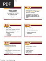 Traffic Stream Parameters and Formulas | PDF | Traffic | Speed