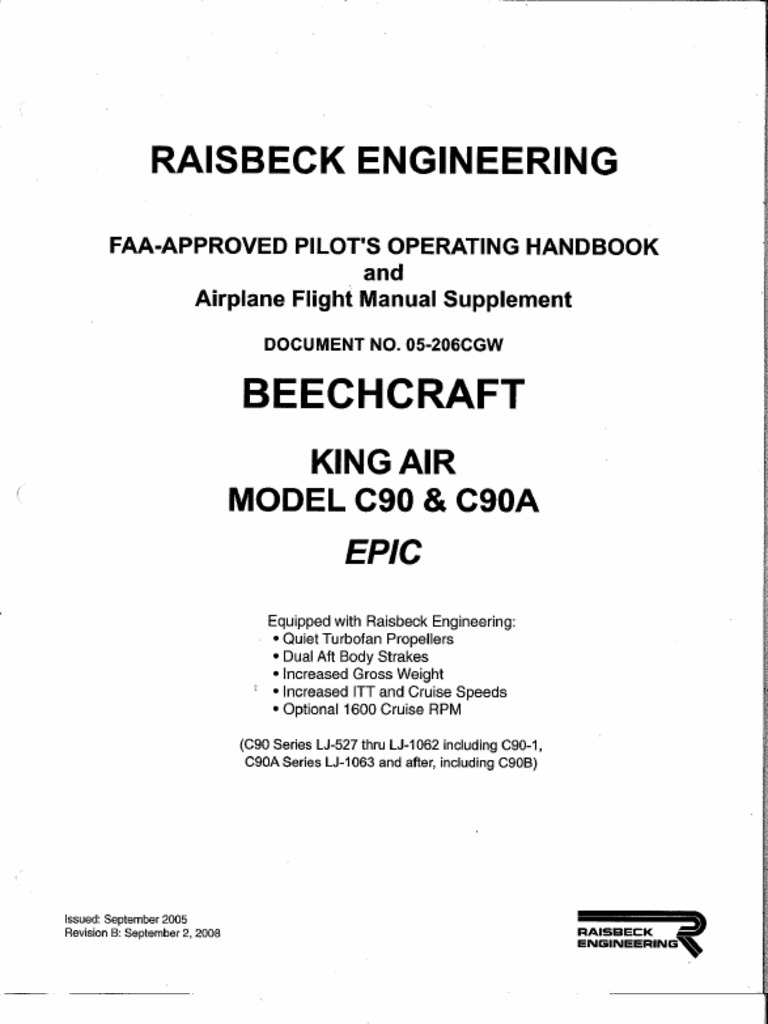 POH Beechcraft C90 | PDF