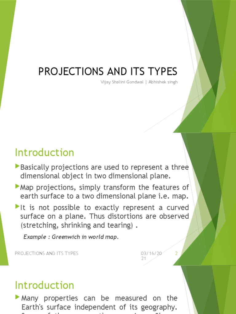 Map Projections and Their Types | PDF | Geography | Geographic Data And ...
