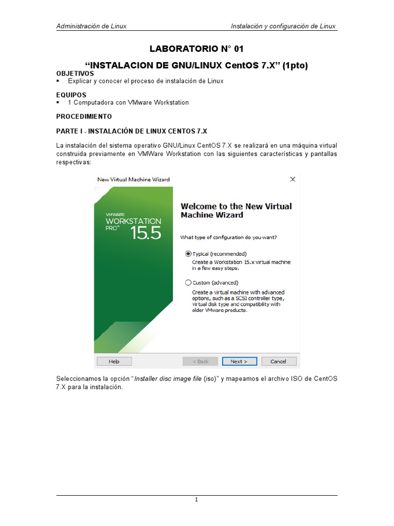 Lab01-Instalacion de Linux 2020 II | PDF | Distribución de Linux | Interfaces gráficas de usuario