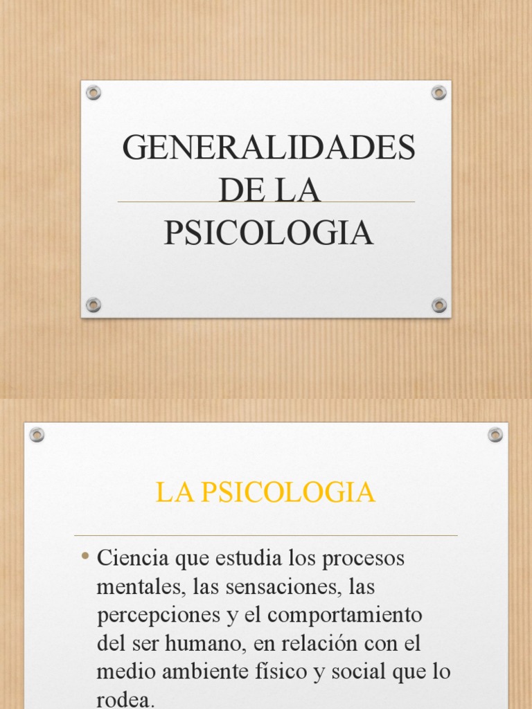 Ramas y Objetivos de la Psicología | PDF | Psique (psicología) | Sicología