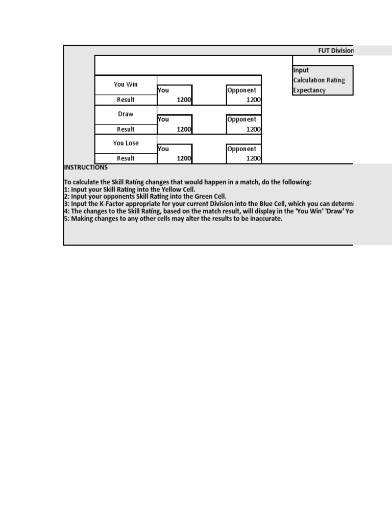FIFA Skill Rating Calculator | PDF | Teaching Mathematics | Sports