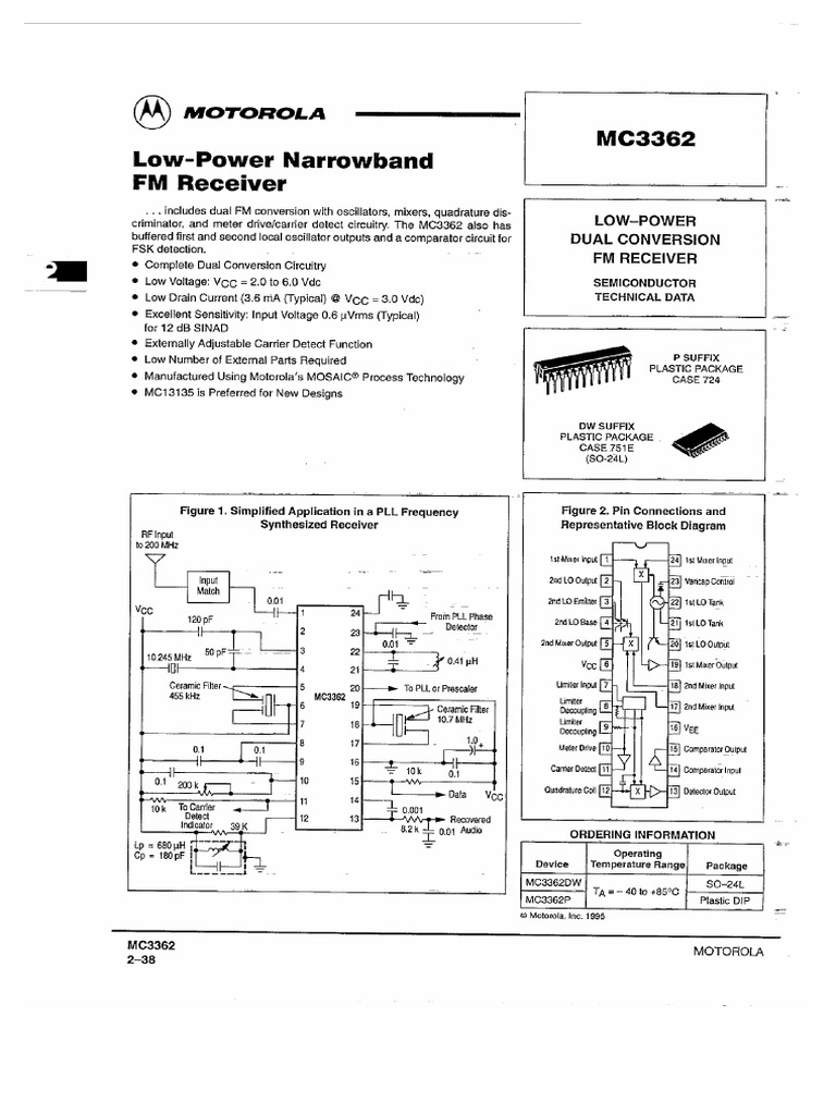 mc3362 Datasheet | PDF