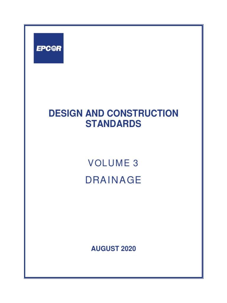Volume 3 Drainage | PDF | Sanitary Sewer | Storm Drain