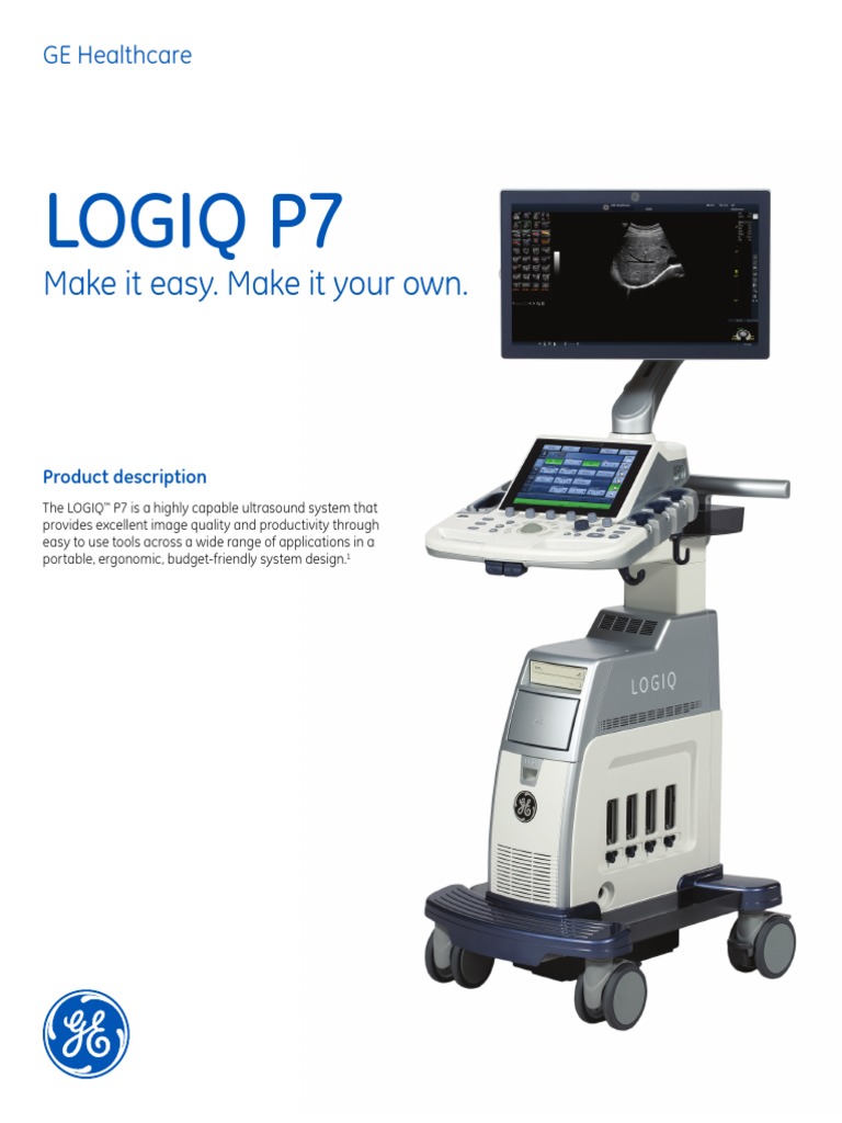 LOGIQ P7 Tech Specs | PDF | Medical Ultrasound | Doppler Effect