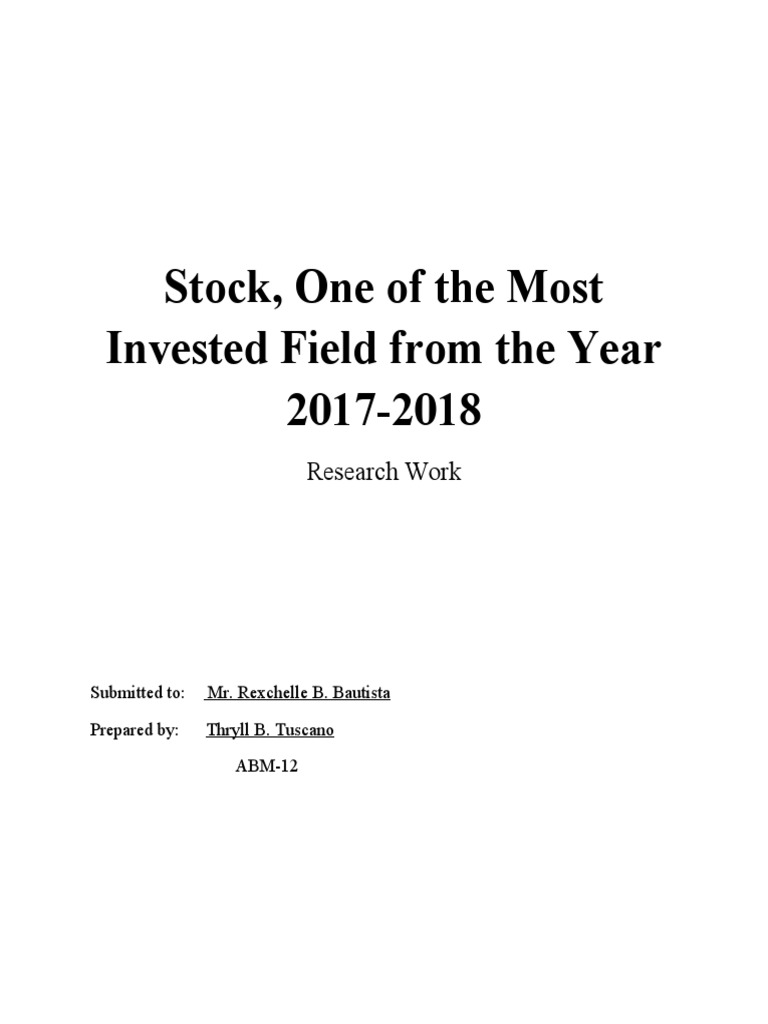 Stock Investing Research Surges 2017-2018 | PDF | Investing | Stocks