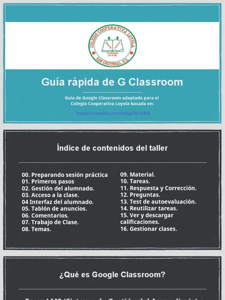 Guía de Google Classroom para Profesores | PDF | Hipervínculo | Youtube
