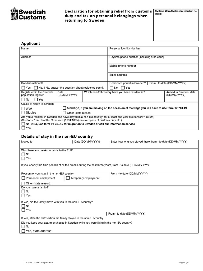 Customs Duty Relief for Personal Goods | PDF | Tax Exemption | Customs