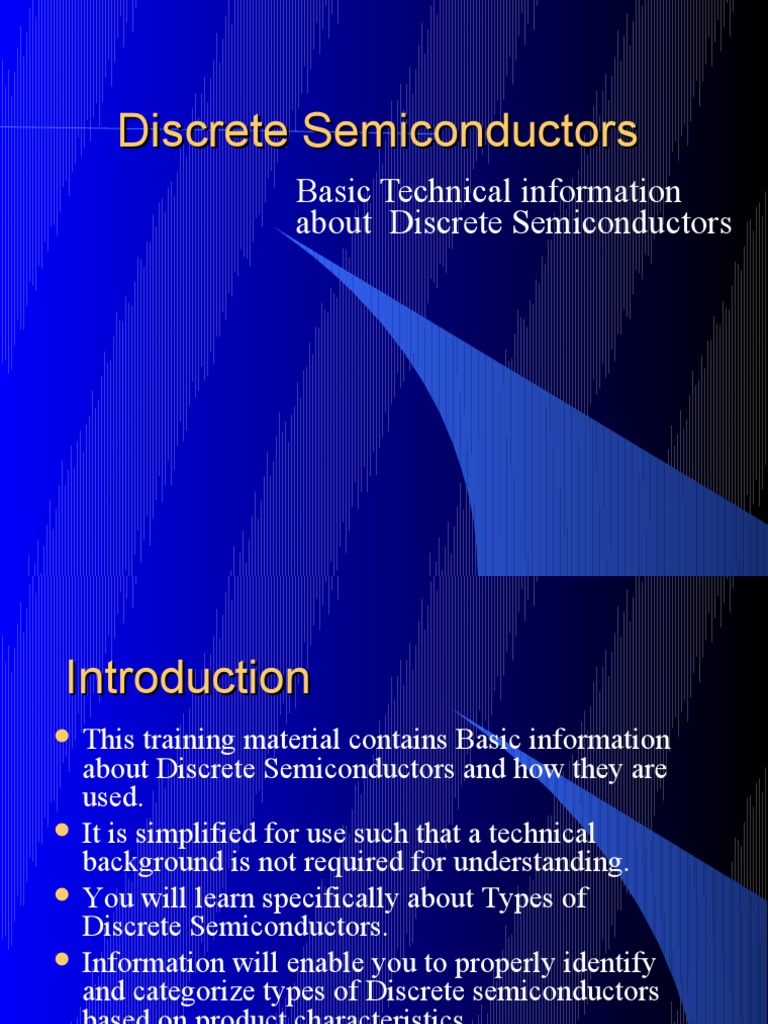 Discretes Semiconductors | PDF | Field Effect Transistor | Bipolar ...