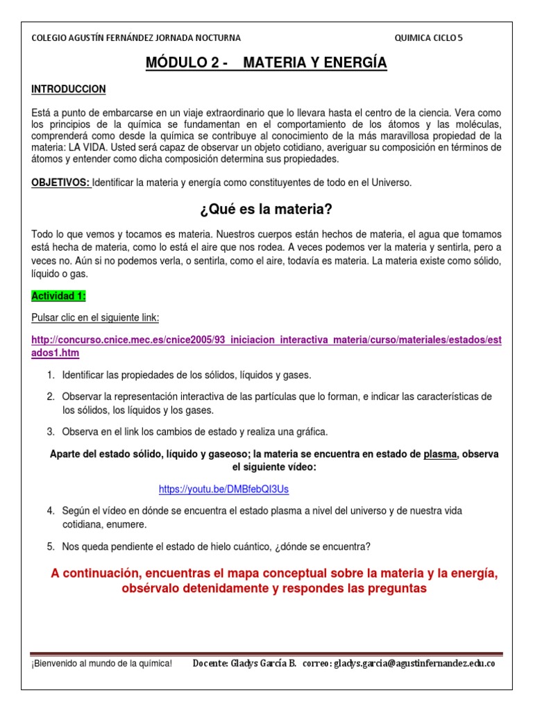 Taller 2 - Materia y Energía | PDF | Importar | Gases
