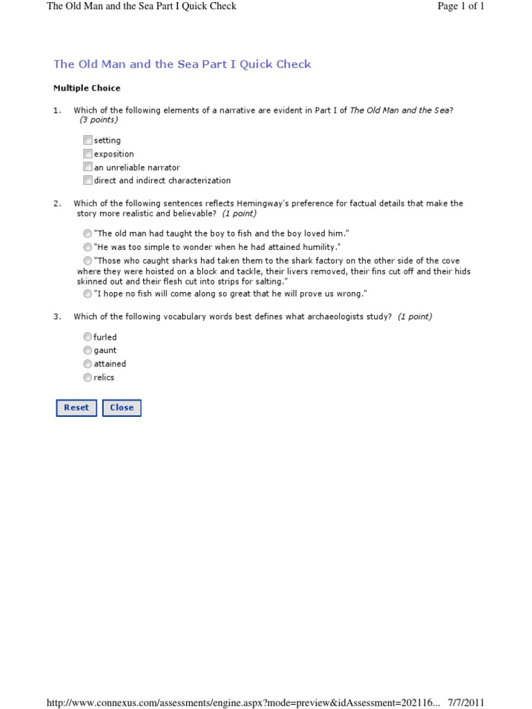 Lesson 02 The Old Man and The Sea Part I | PDF