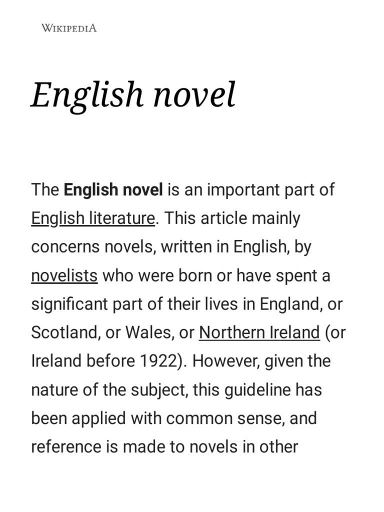 English Novel | PDF | Gothic Fiction | Charles Dickens