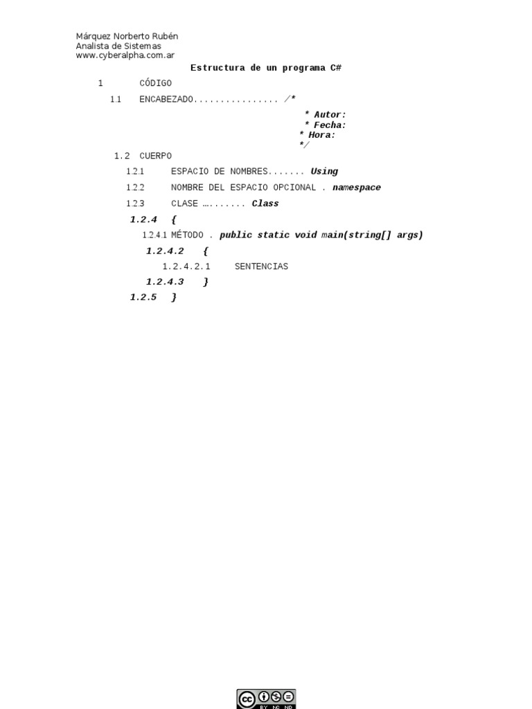 Guía de C Sharp (C #) | PDF | C Sharp (lenguaje de programación ...