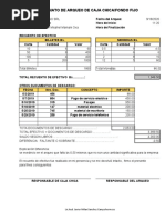 Formato Arqueo de Caja - 2025 | PDF