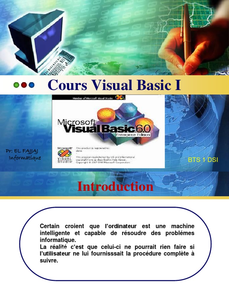 Cours Visual Basic 1 | PDF | De base | Variable (informatique)