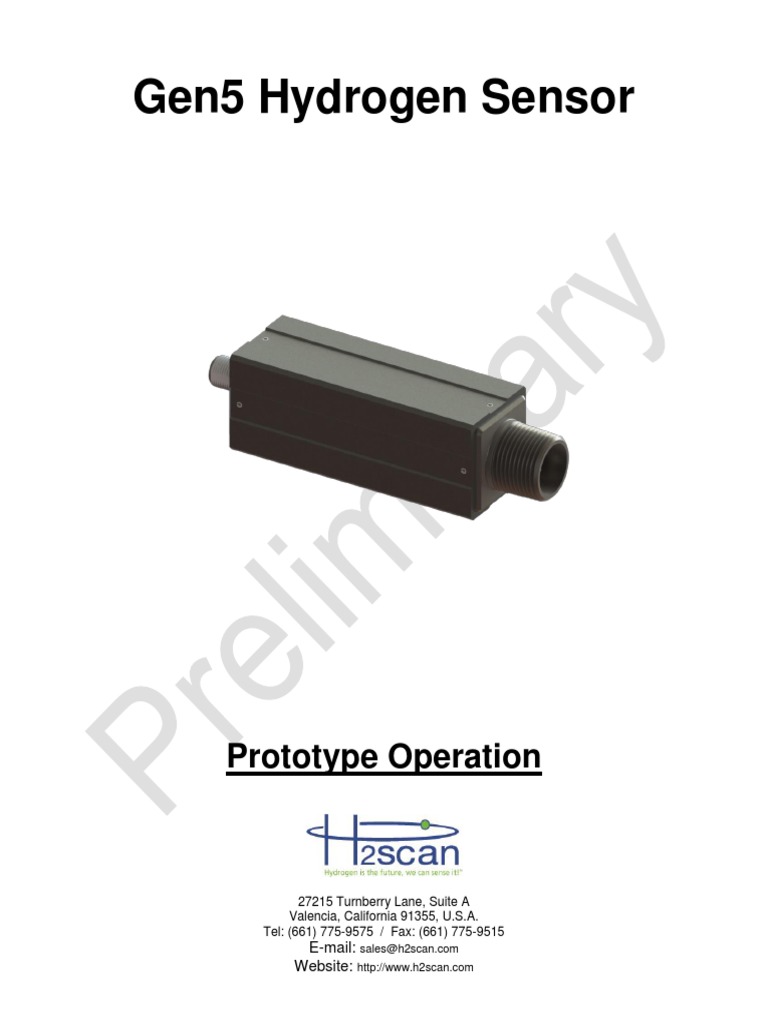 Gen5 Hydrogen Sensor 190315 | PDF | String (Computer Science ...