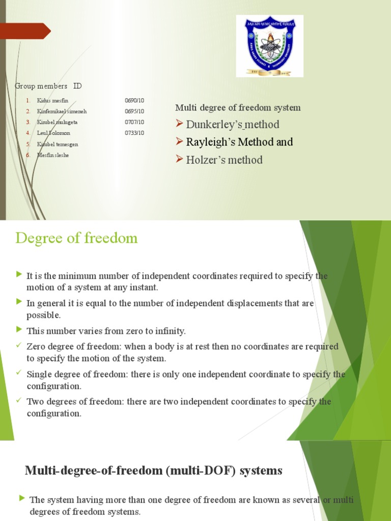 Multi Degree of Freedom System | PDF | Normal Mode | Applied Mathematics