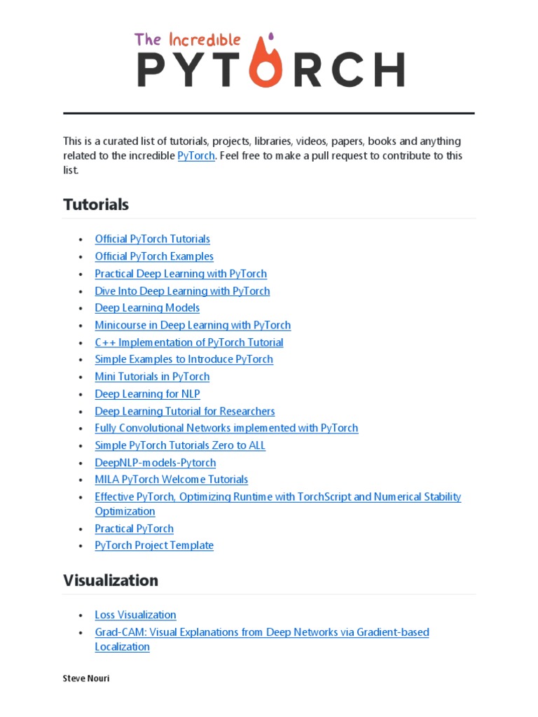 Py Torch | PDF | Artificial Neural Network | Deep Learning