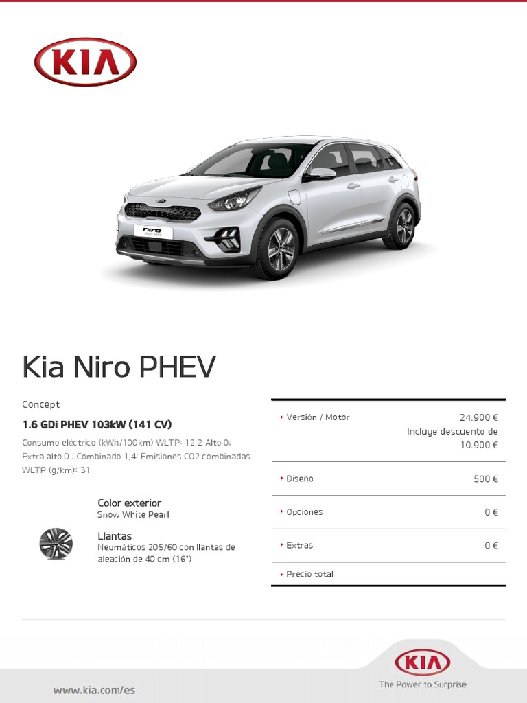 Kia Configurator Kia - Niro - Phev Concept 20200628 | PDF | Vehículos ...