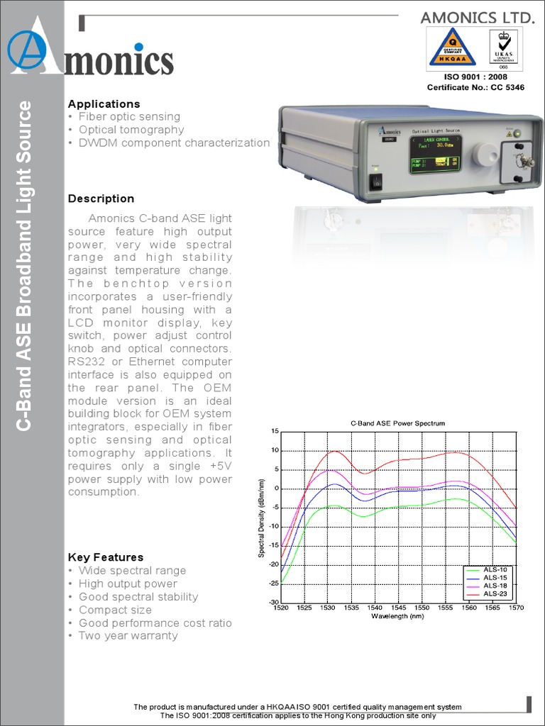 ALS-10 ALS-15 ALS-18 ALS-20 ALS-23 Specs Na | PDF | Optical Fiber ...