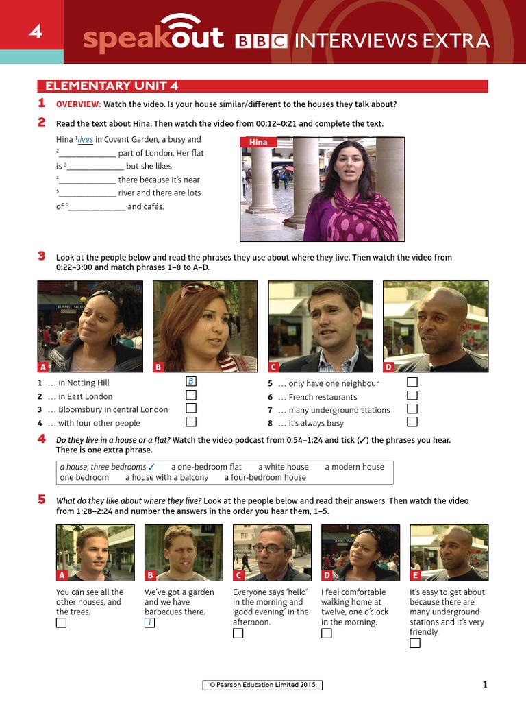 Interviews Extra: Elementary Unit 4 | PDF | Language Arts & Discipline