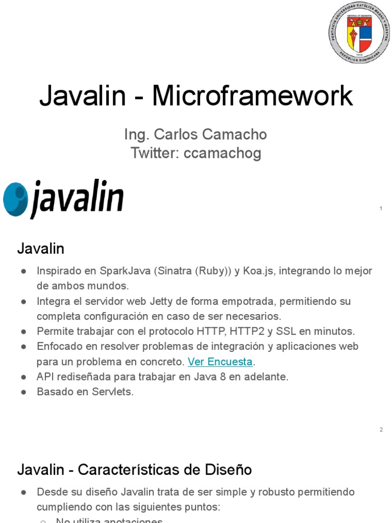 Introducción a Javalin: Microframework Java | PDF | Servidor web ...