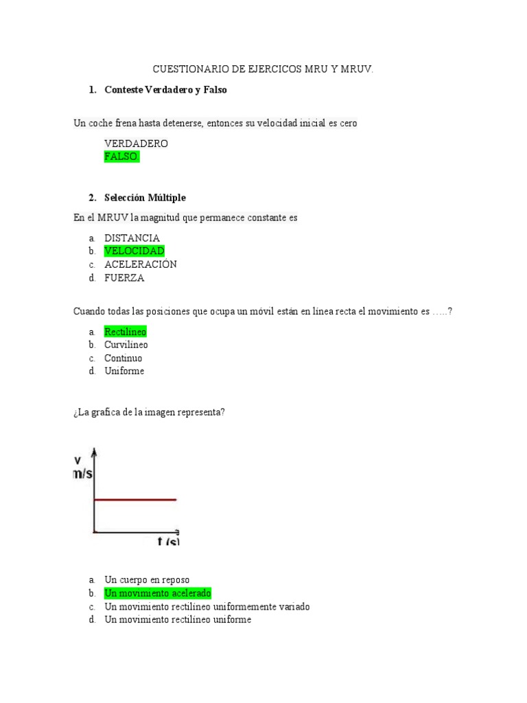 Deber Mru y Mruv Informa y Electro | PDF