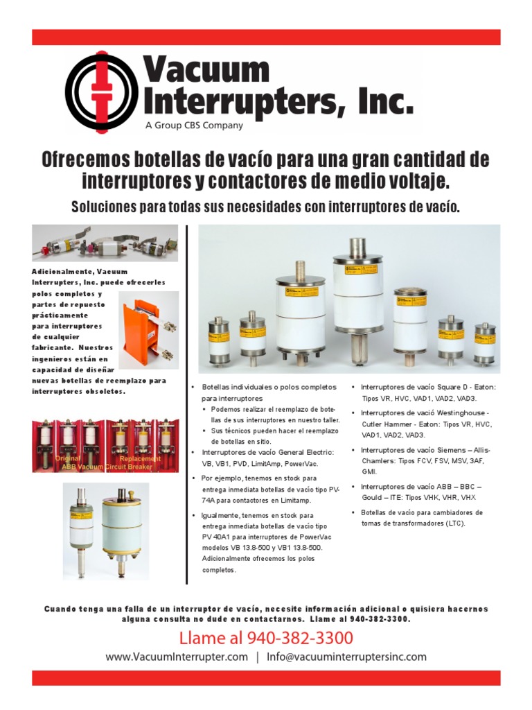 Vacuum Interrupters Informacion en Espanol | PDF | Science | Ciencia y ...