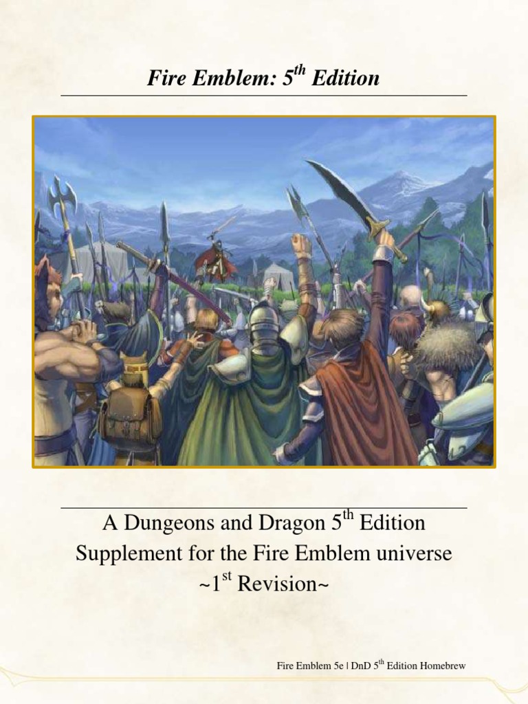 Fire Emblem 5th Edition | PDF | Spear | Armour