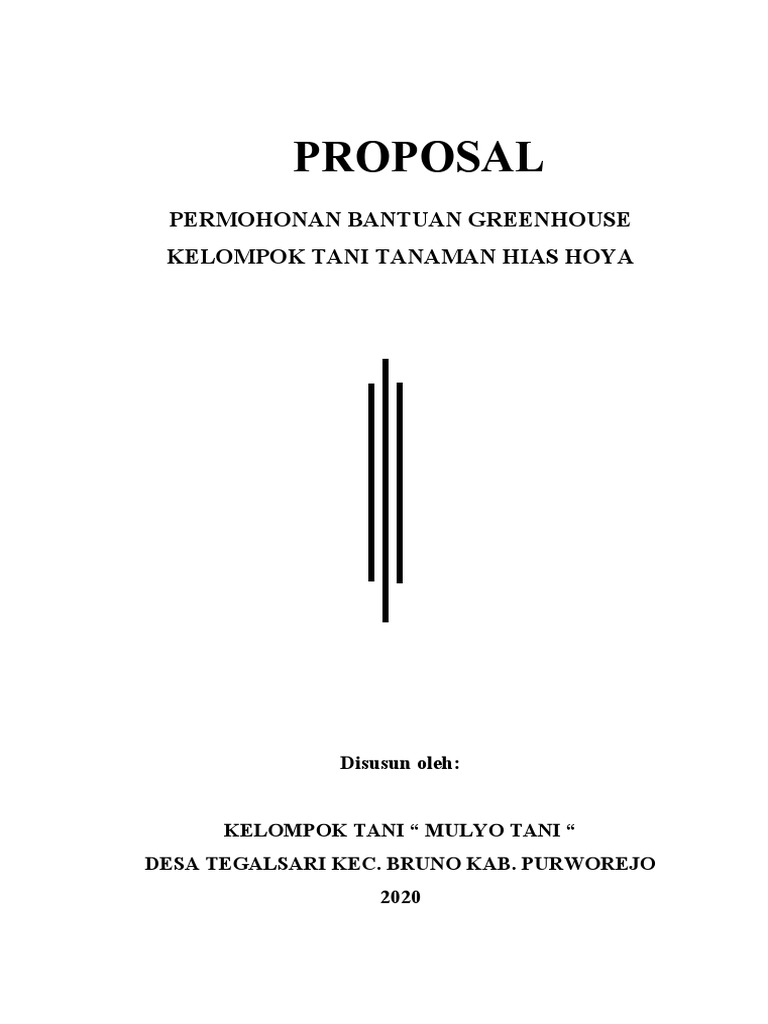 Permohonan Bantuan Greenhouse Hoya | PDF