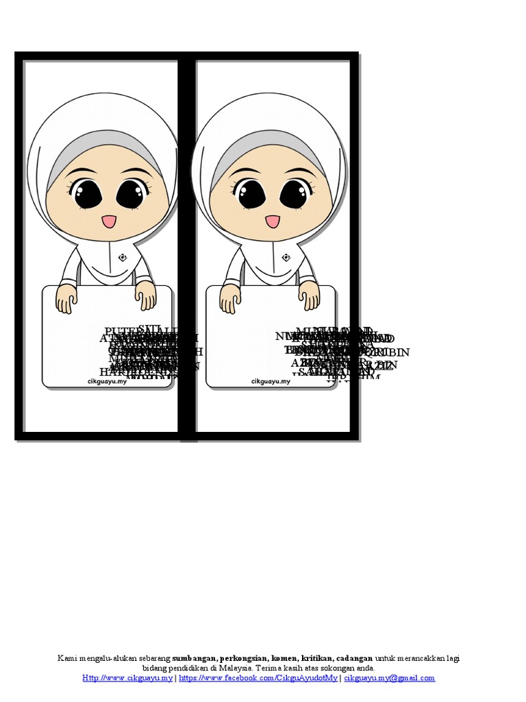 Doodle Murid Sekolah Comel | PDF