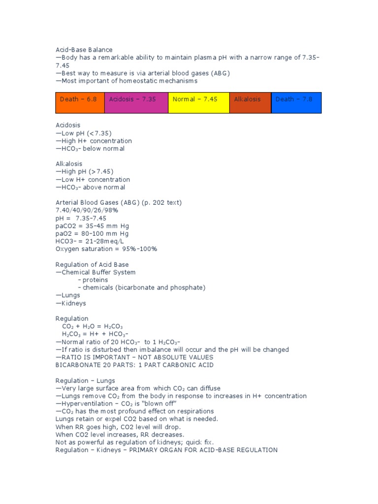 A Comprehensive Guide to Acid-Base Balance and Arterial Blood Gas ...