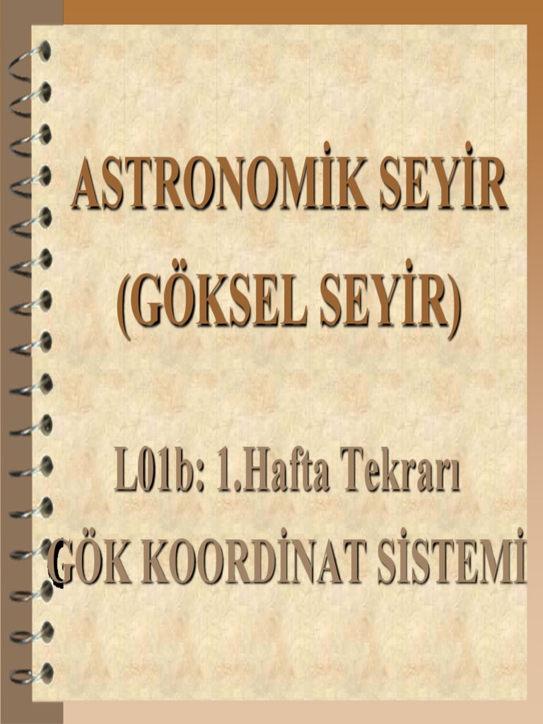 Cel - Nav L01b Intro-Celestial Coordinate | PDF