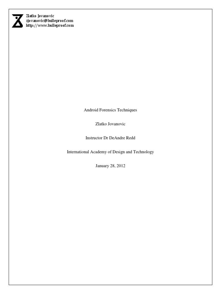 Android Forensics Techniques Pdf Android Operating System Flash Memory