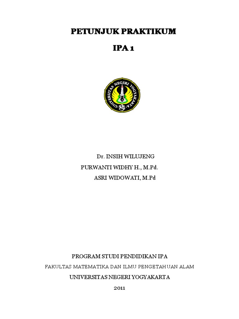 Petunjuk Praktikum Ipa 1 | PDF