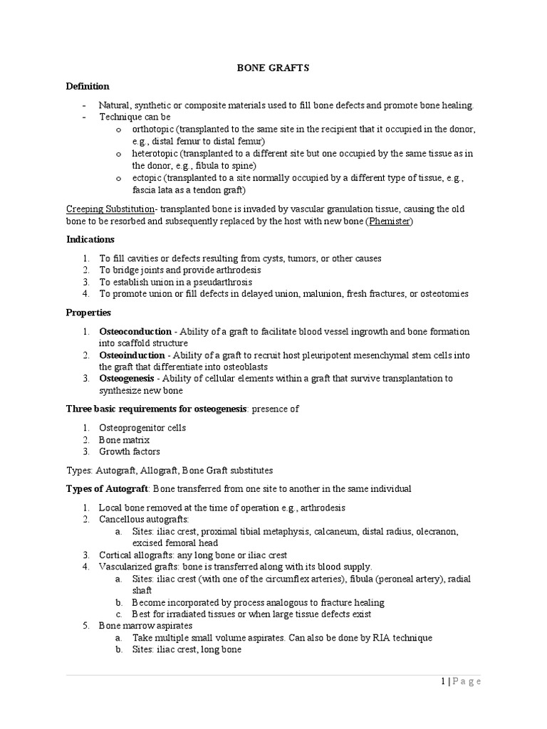 Bone Grafts | PDF | Osteoblast | Bone