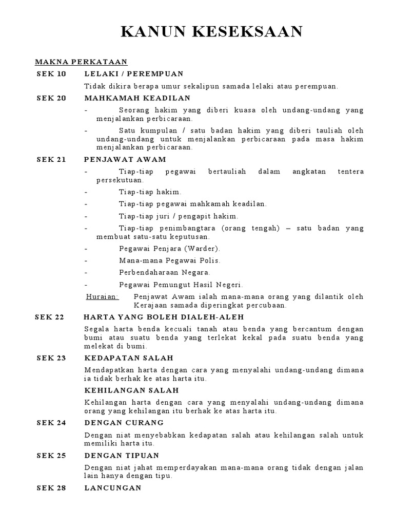 Kanun Keseksaan | PDF