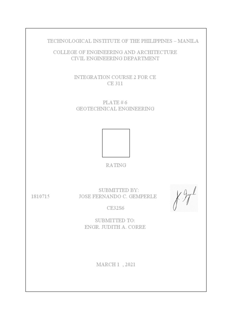 Technological Institute of The Philippines - Manila | PDF