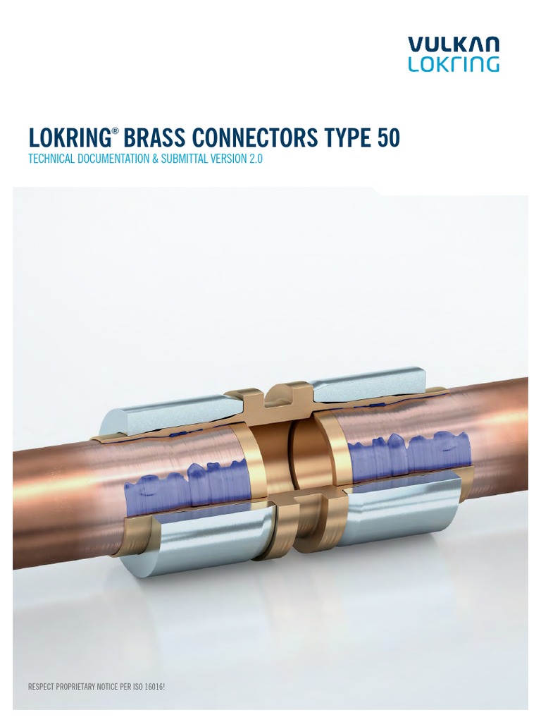 Lokring Brass Connectors Type 50: Technical Documentation & Submittal ...
