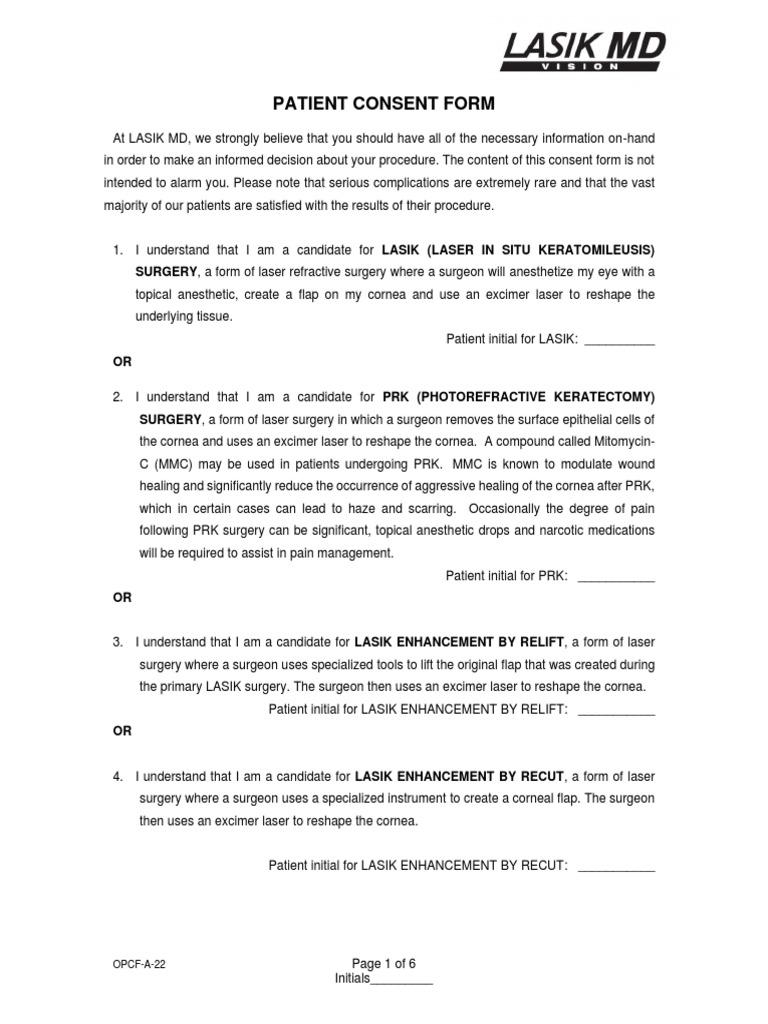 General Consent Form - EN | PDF | Vision | Human Eye