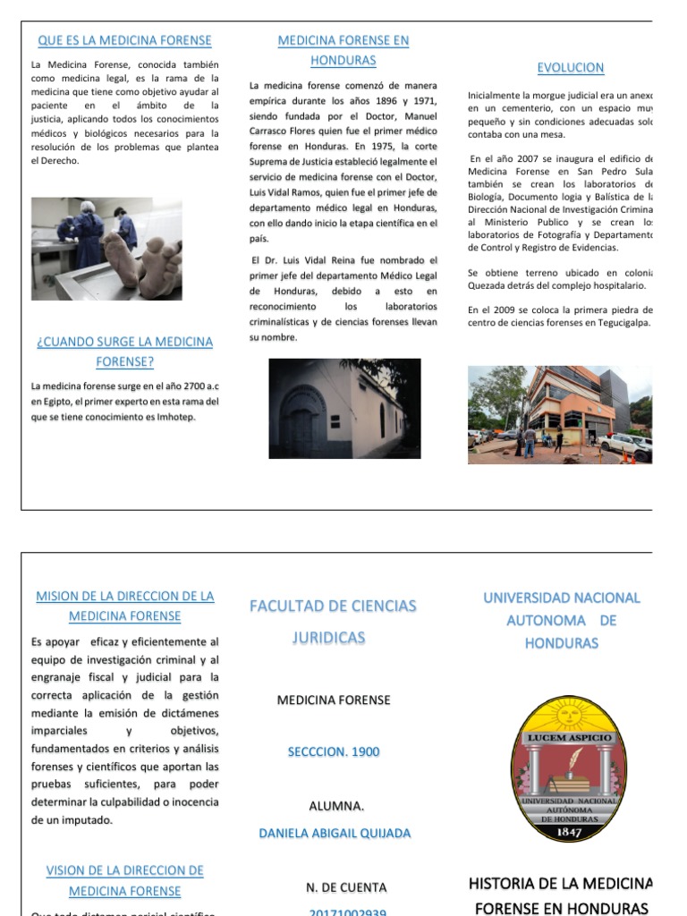 Trifolio Medicina Forense | PDF | Ciencia forense | Science