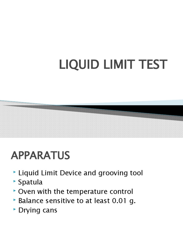Liquid Limit Test Procedure | PDF | Materials | Applied And ...