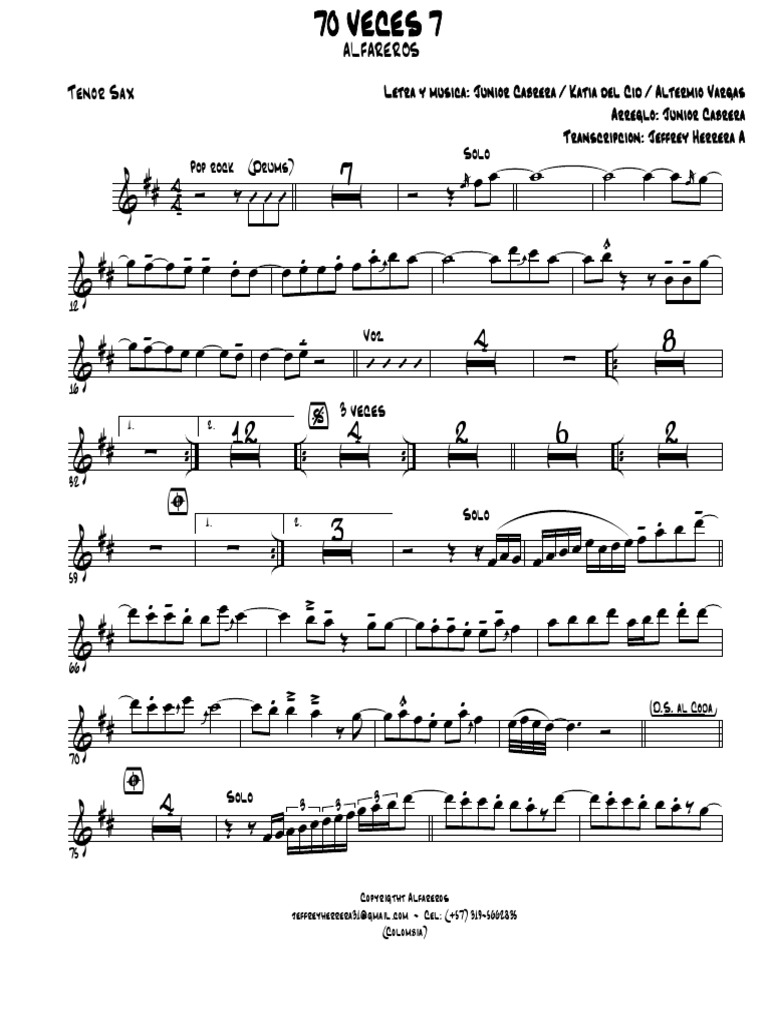 Tenor Sax | PDF