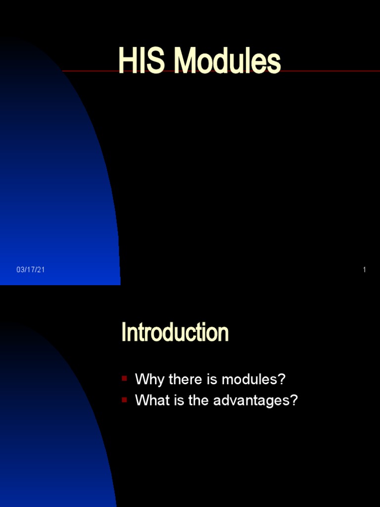 HIS Modules | PDF | Electronic Health Record | Health Care